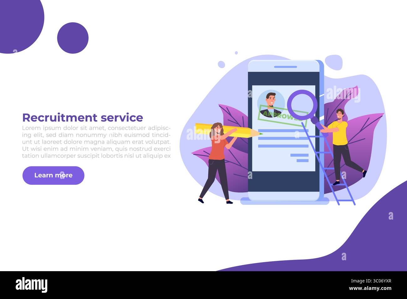 Job application Approved document paper. Vector illustration Stock ...