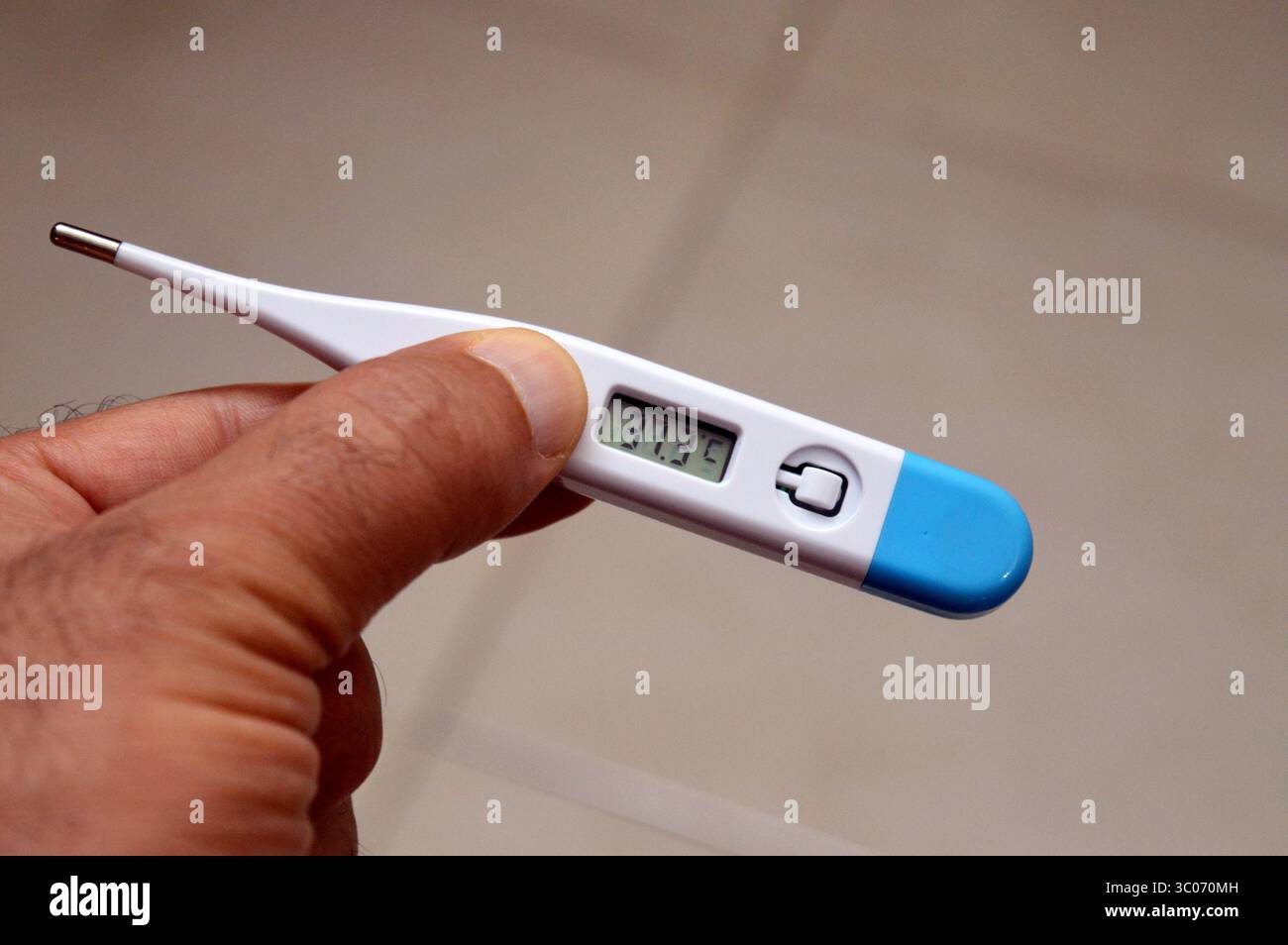 digital electronic thermometer display numeric values, medical clinical ...