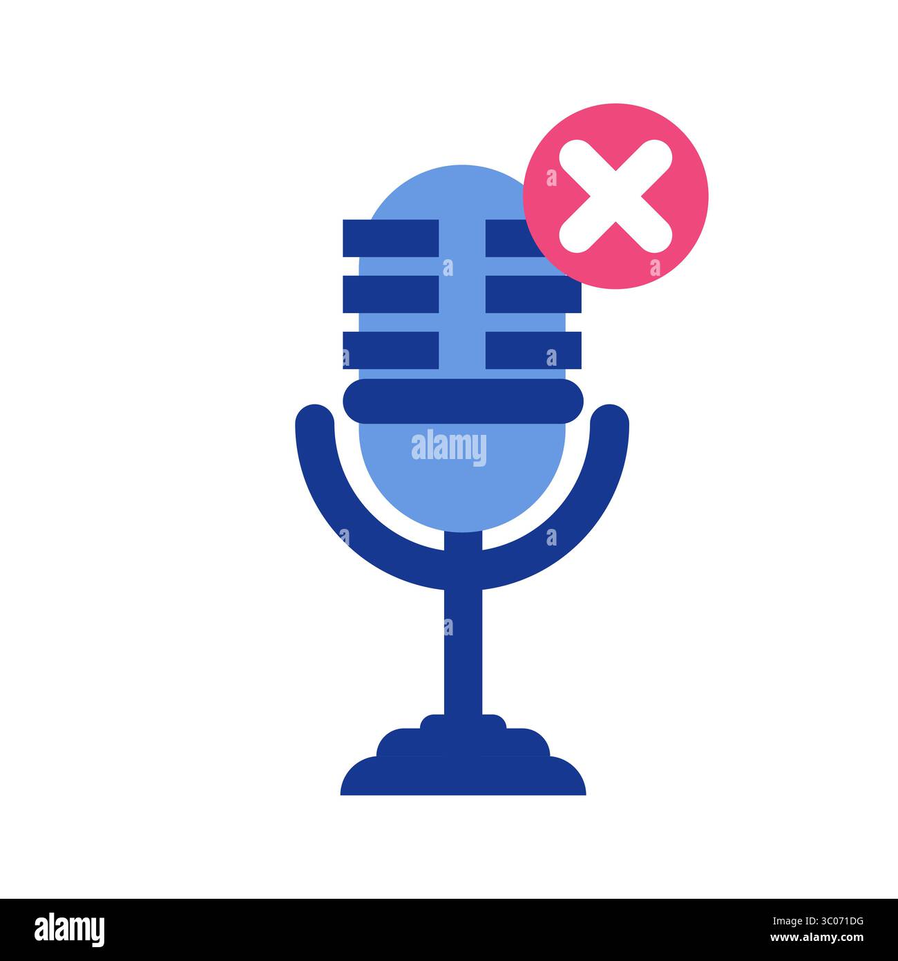 Old microphone no background Stock Vector Images - Alamy