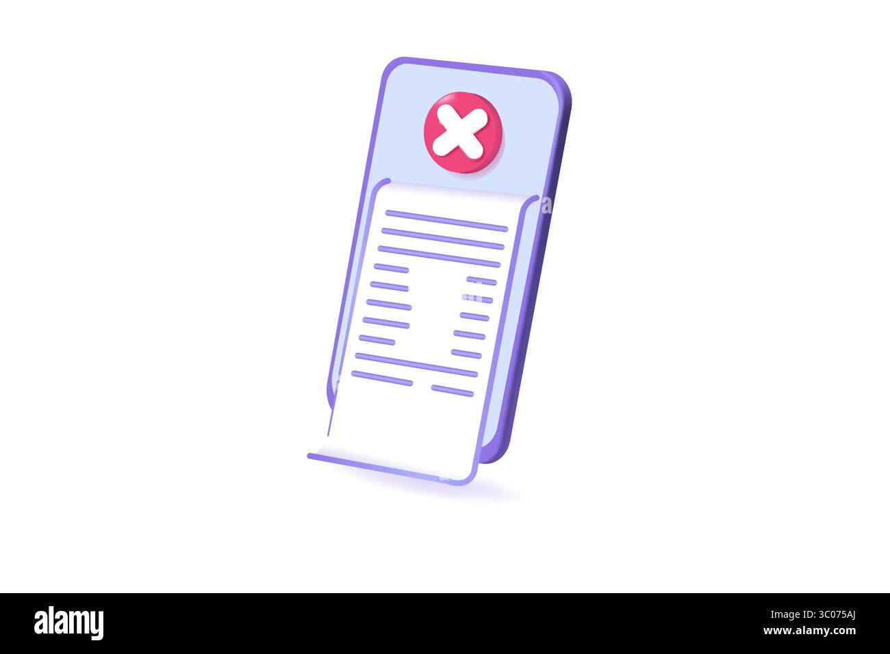 Payment Error Concept 3d Realistic Vector Illustration Stock Vector Image And Art Alamy