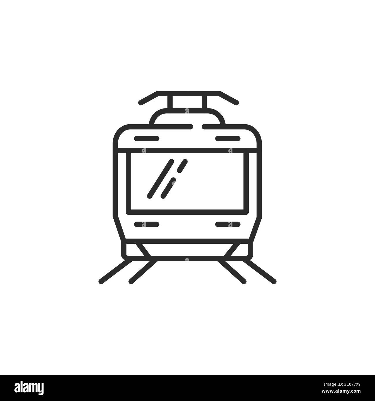 City tram line Black and White Stock Photos & Images - Alamy