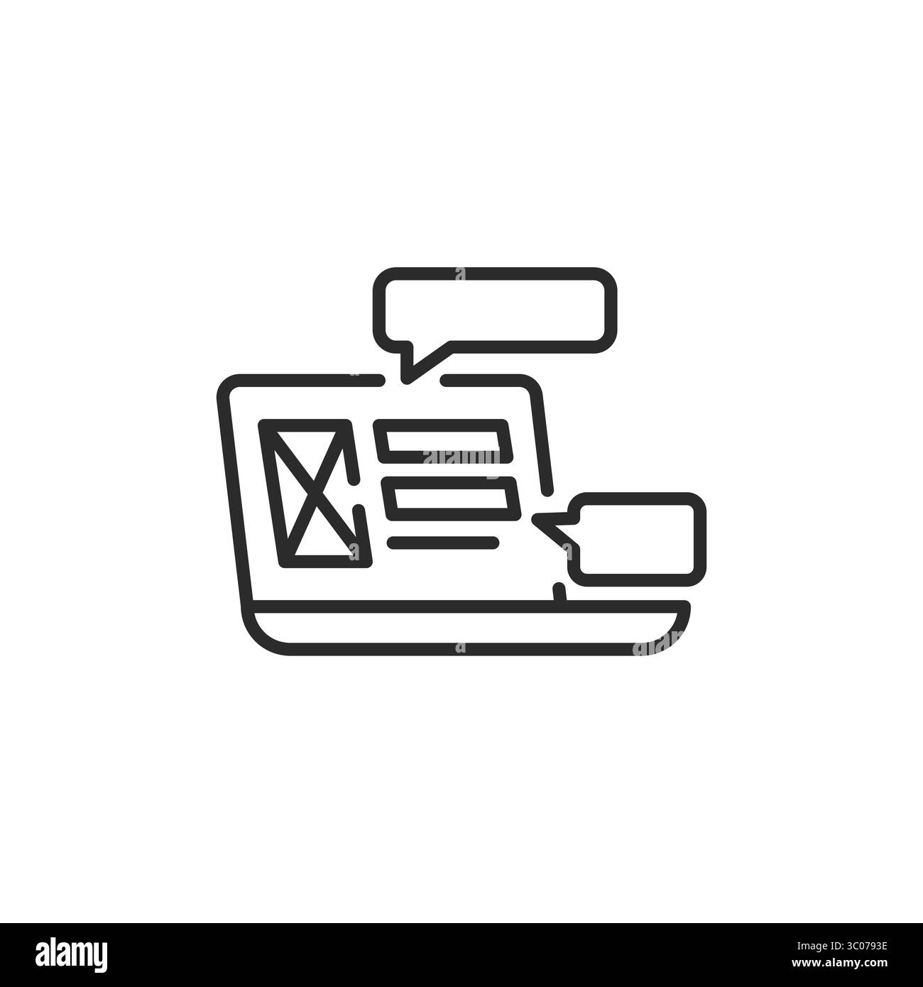 Technology interface template design Black and White Stock Photos ...