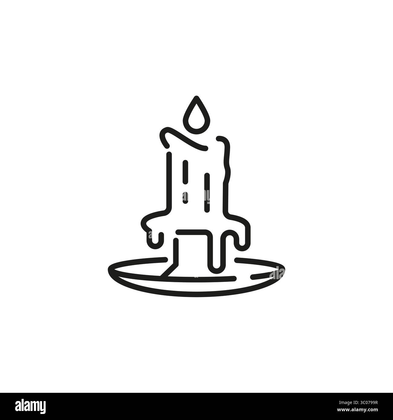 Candle flame and smoke Cut Out Stock Images & Pictures - Alamy