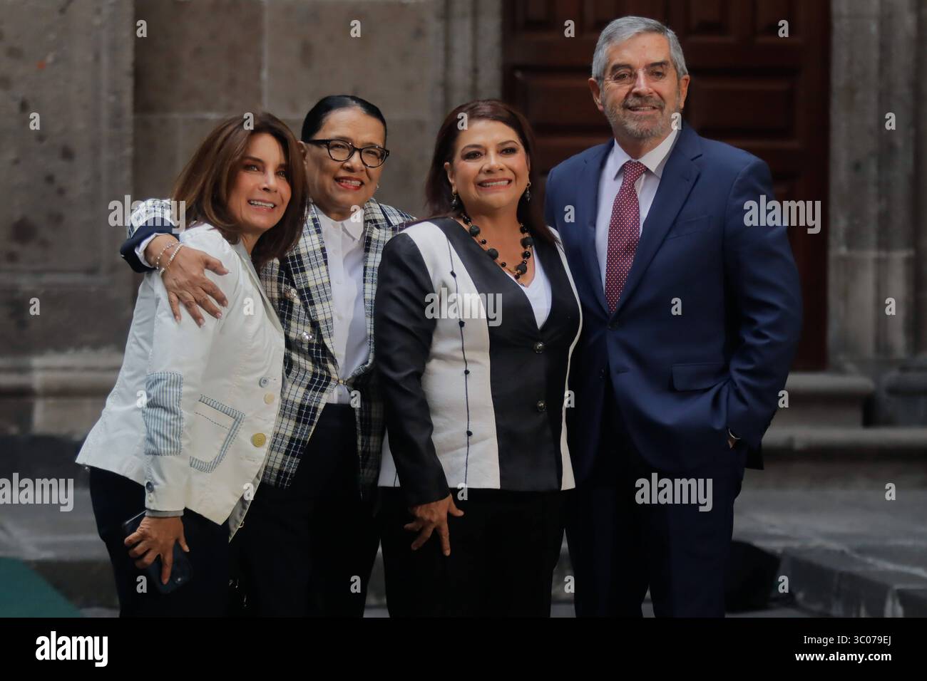 153rd Anniversary of the Death of Benito Juarez L-R Mexico City citizen ...
