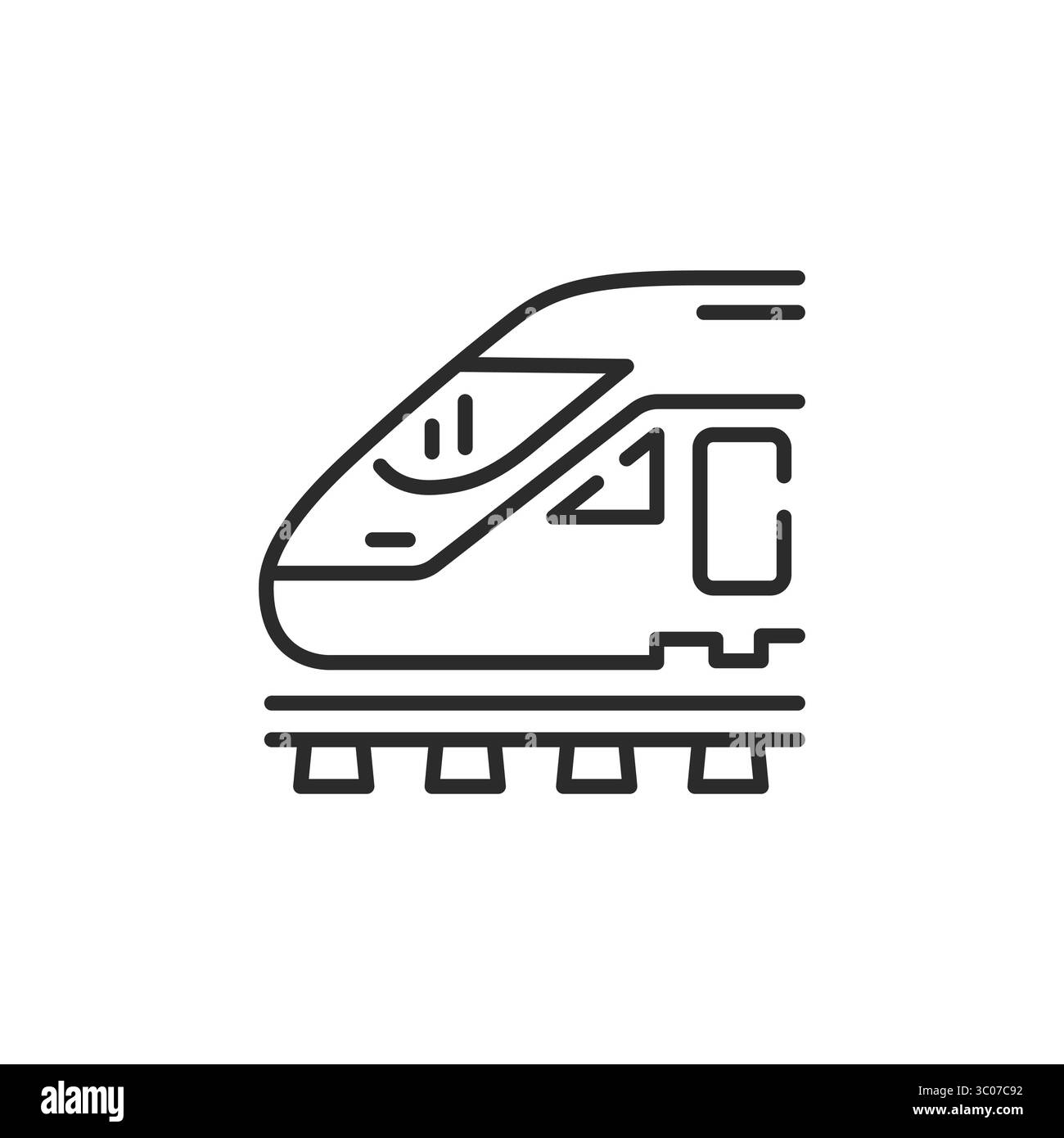 Train metro front view Stock Vector Images - Alamy