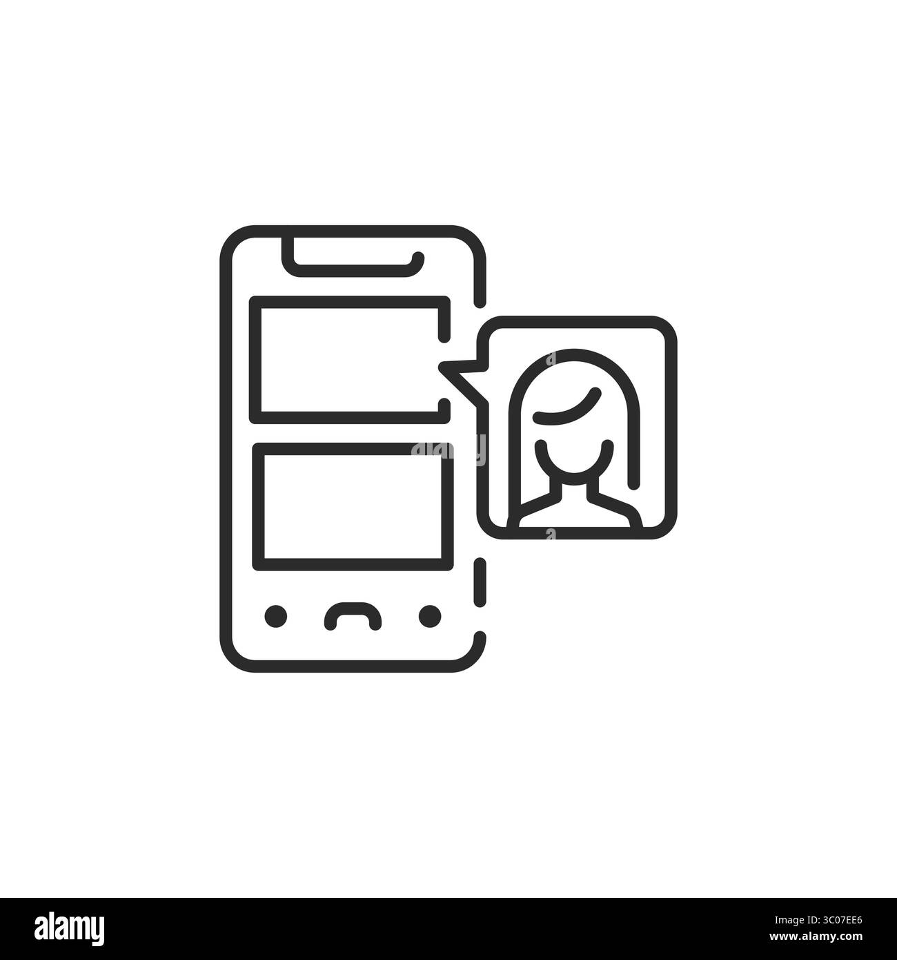 Voip phone video Stock Vector Images - Alamy