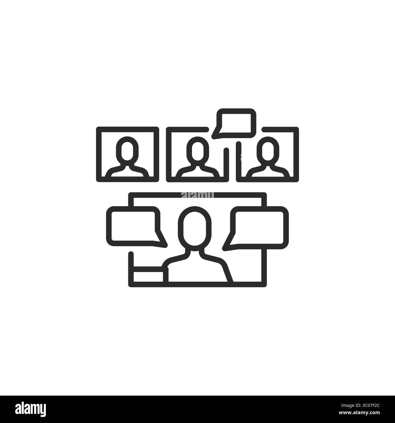 Video chat remote education Black and White Stock Photos & Images - Alamy