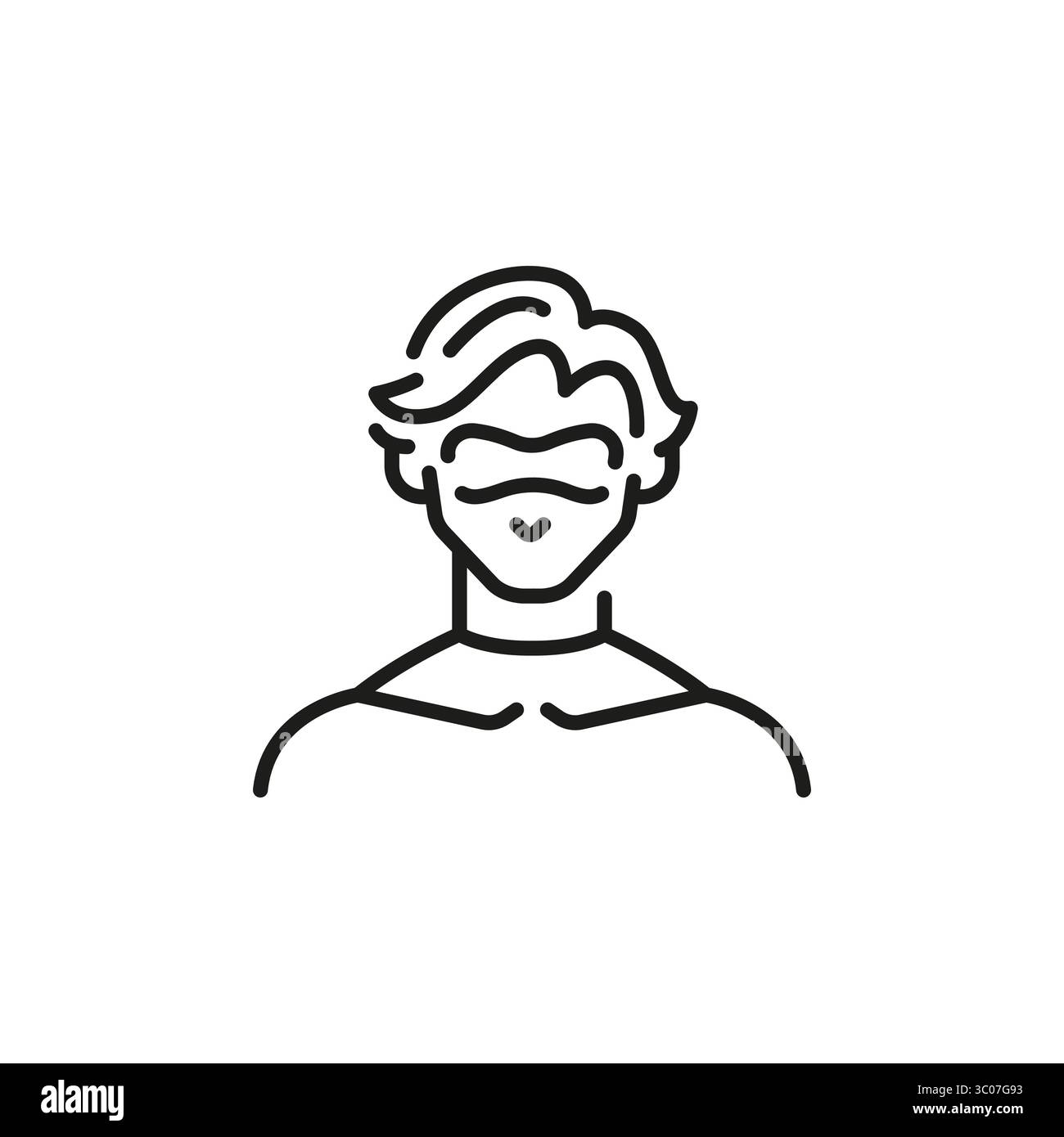 Superhero outline Black and White Stock Photos & Images - Alamy