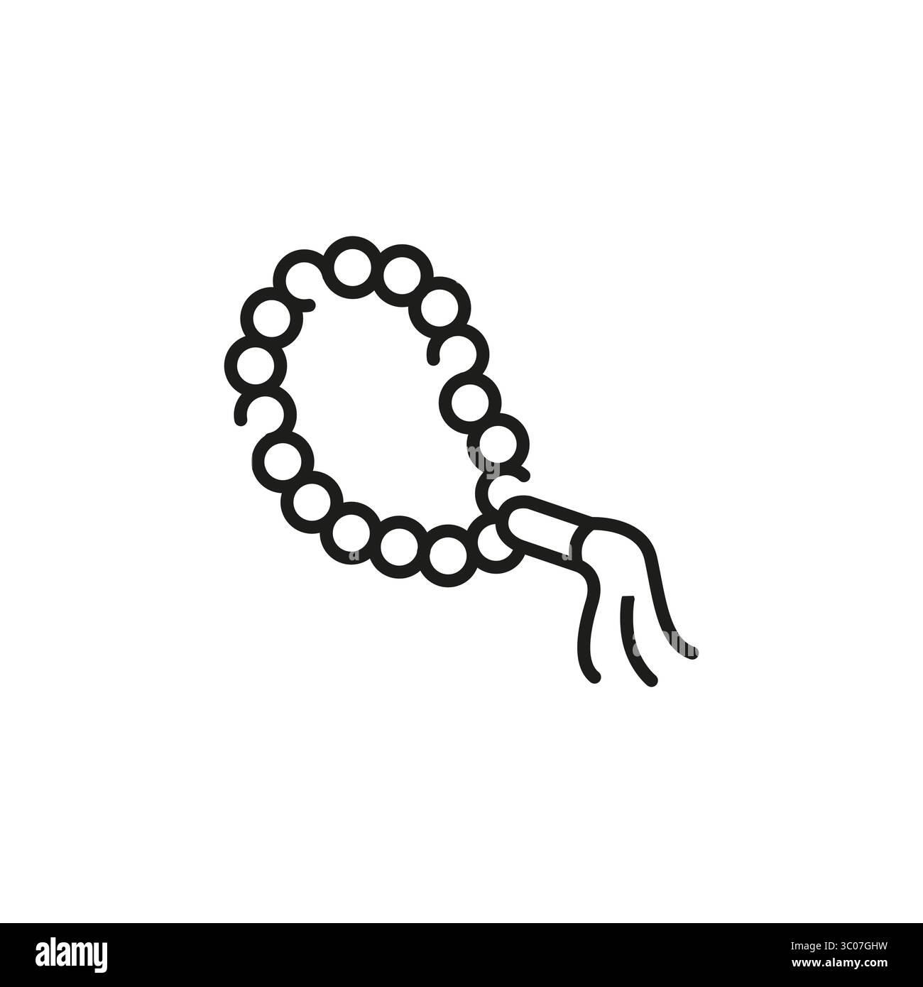 Buddhism prayer beads Stock Vector Images - Alamy