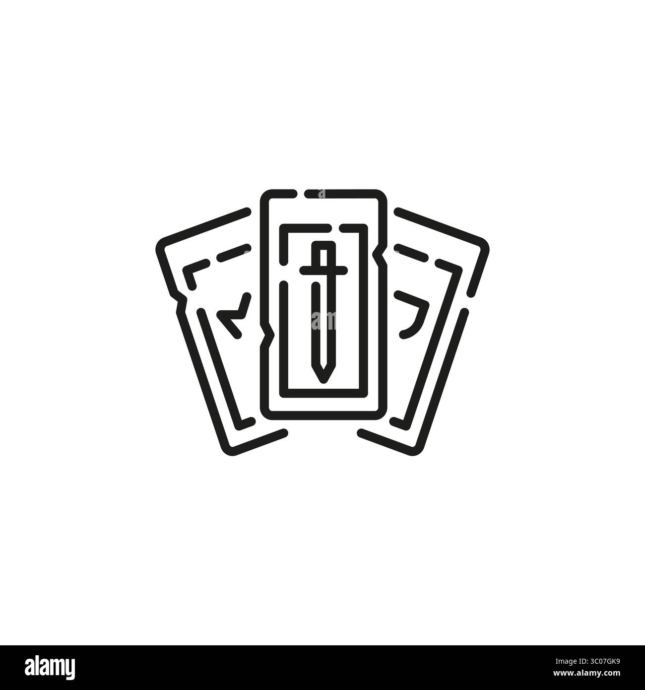 Psychic tarot cards Cut Out Stock Images & Pictures - Alamy