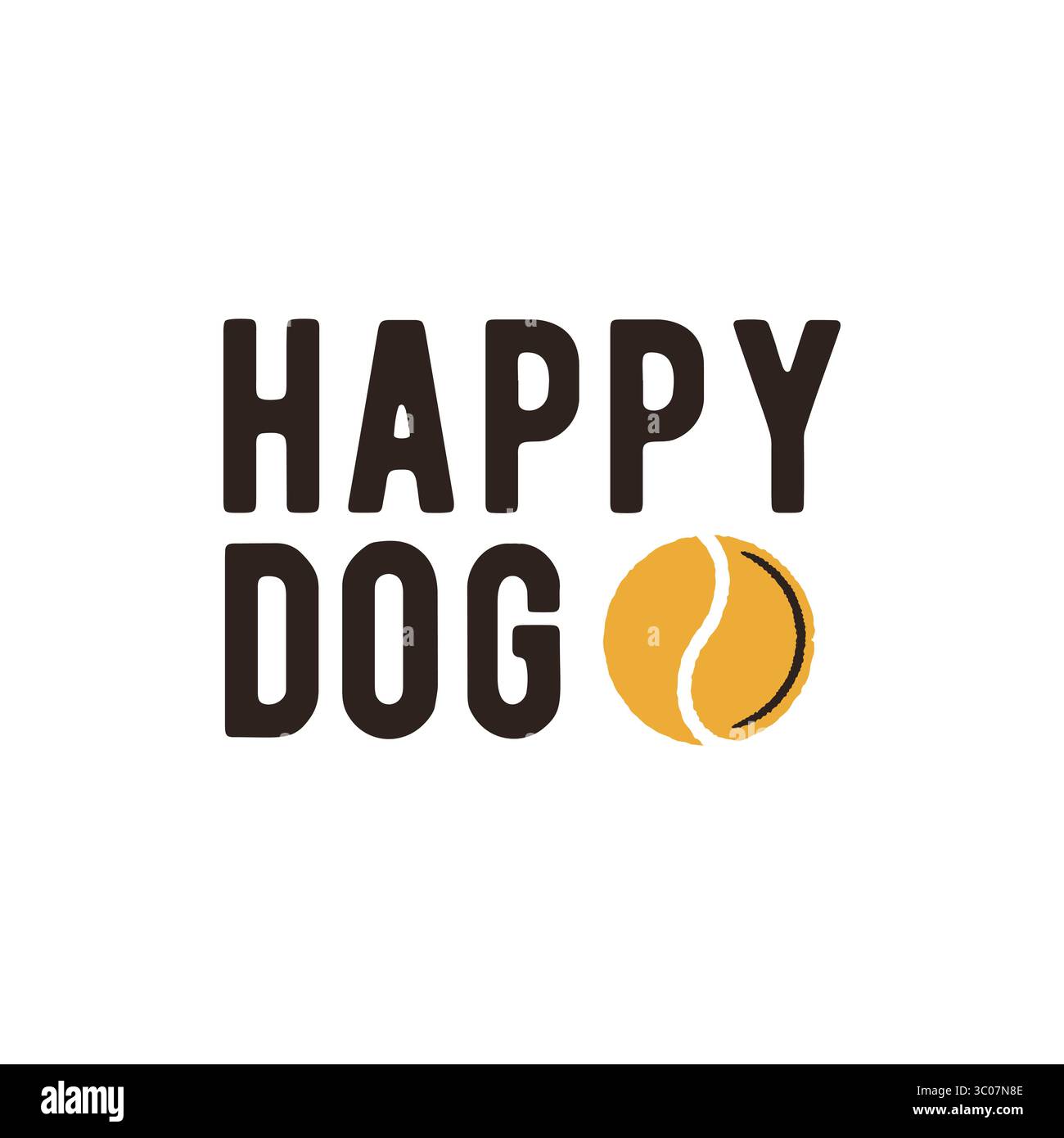 Happy Dog Logo Stock Vector Image & Art - Alamy