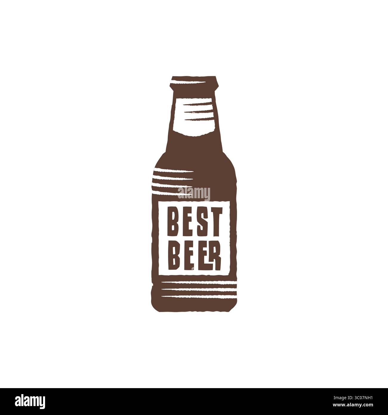 Beer Bottle Label Logo Stock Vector Image & Art - Alamy