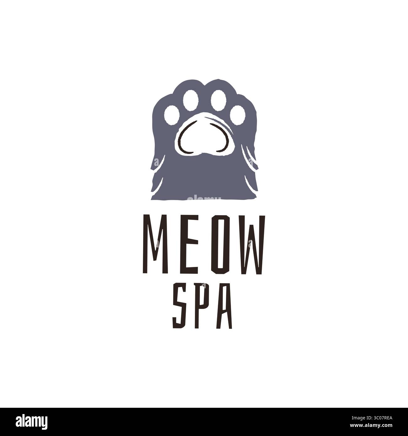 Meow Spa Logo Stock Vector Image & Art - Alamy