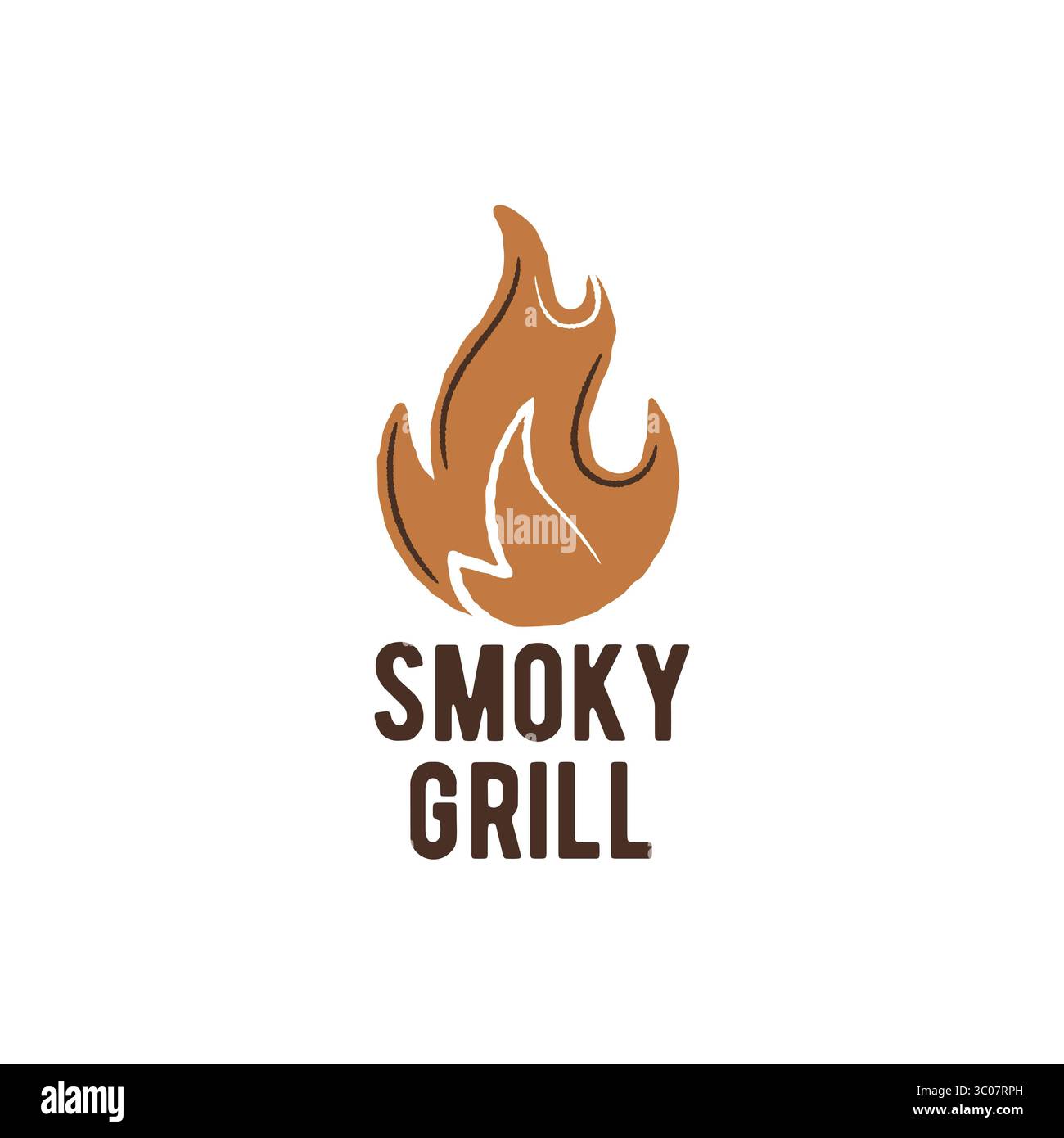 Creative fire flame cooking Stock Vector Images - Alamy