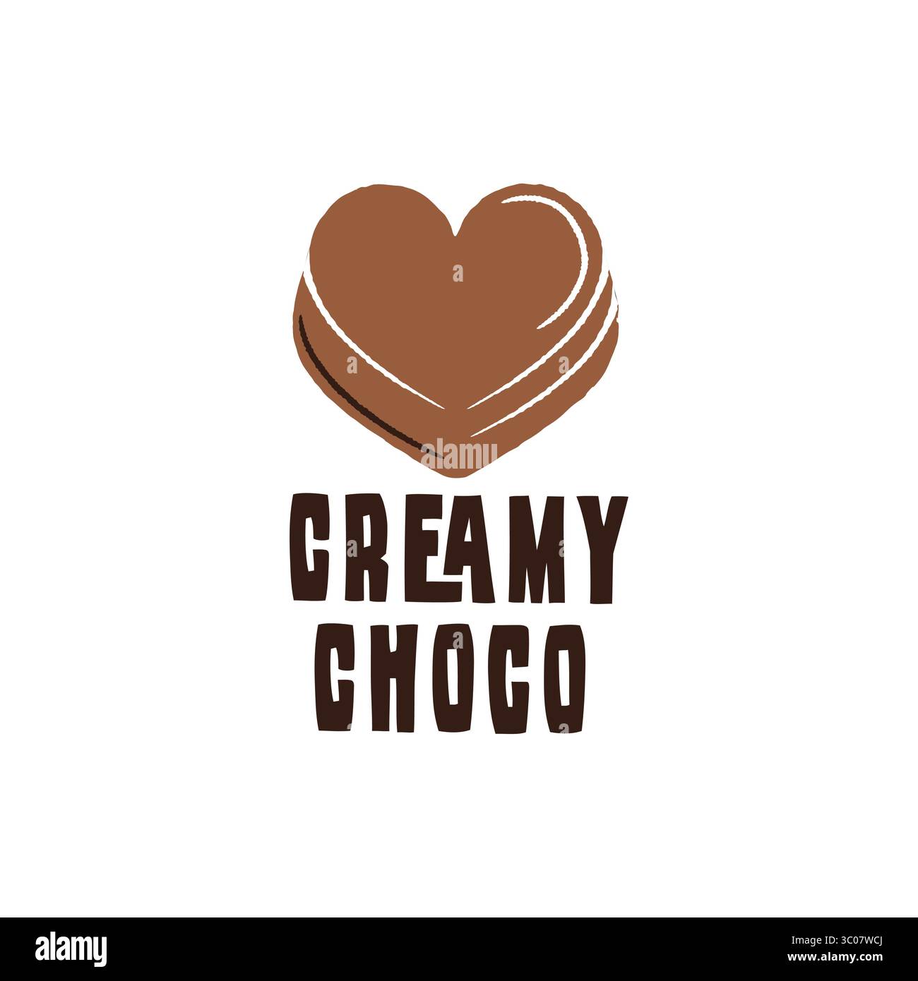 Creamy Chocolate Logo Stock Vector Image & Art - Alamy