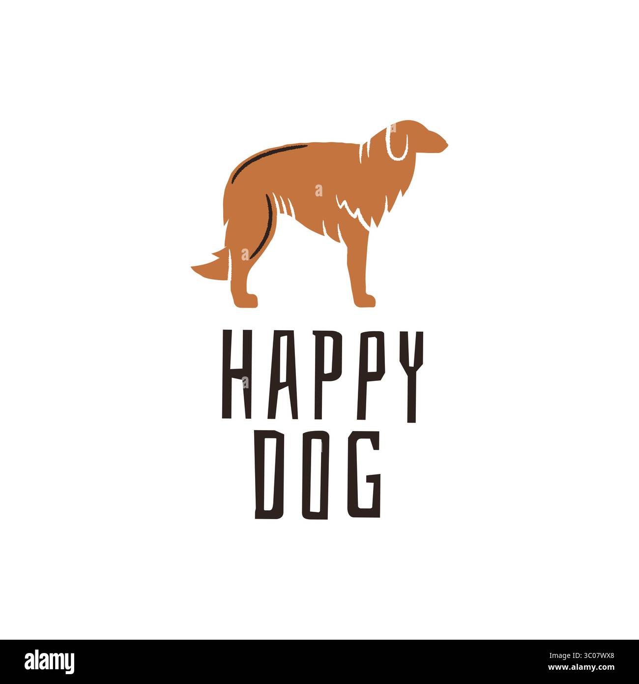 Happy Dog Logo Stock Vector Image & Art - Alamy