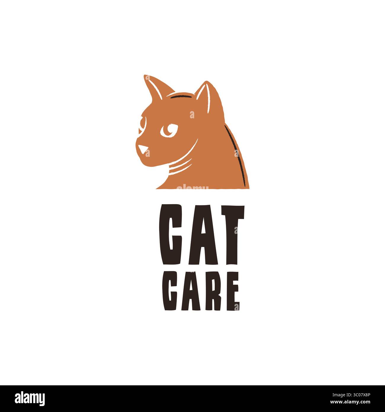 Minimal animal care logo Stock Vector Images - Alamy