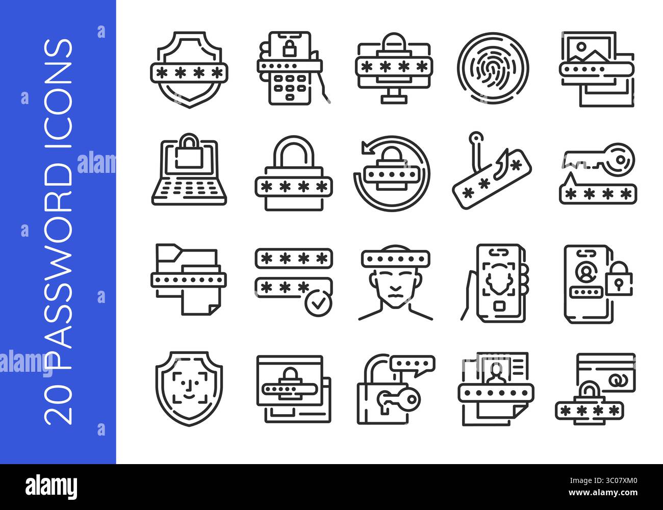 Cyber security password safety key Stock Vector Images - Alamy