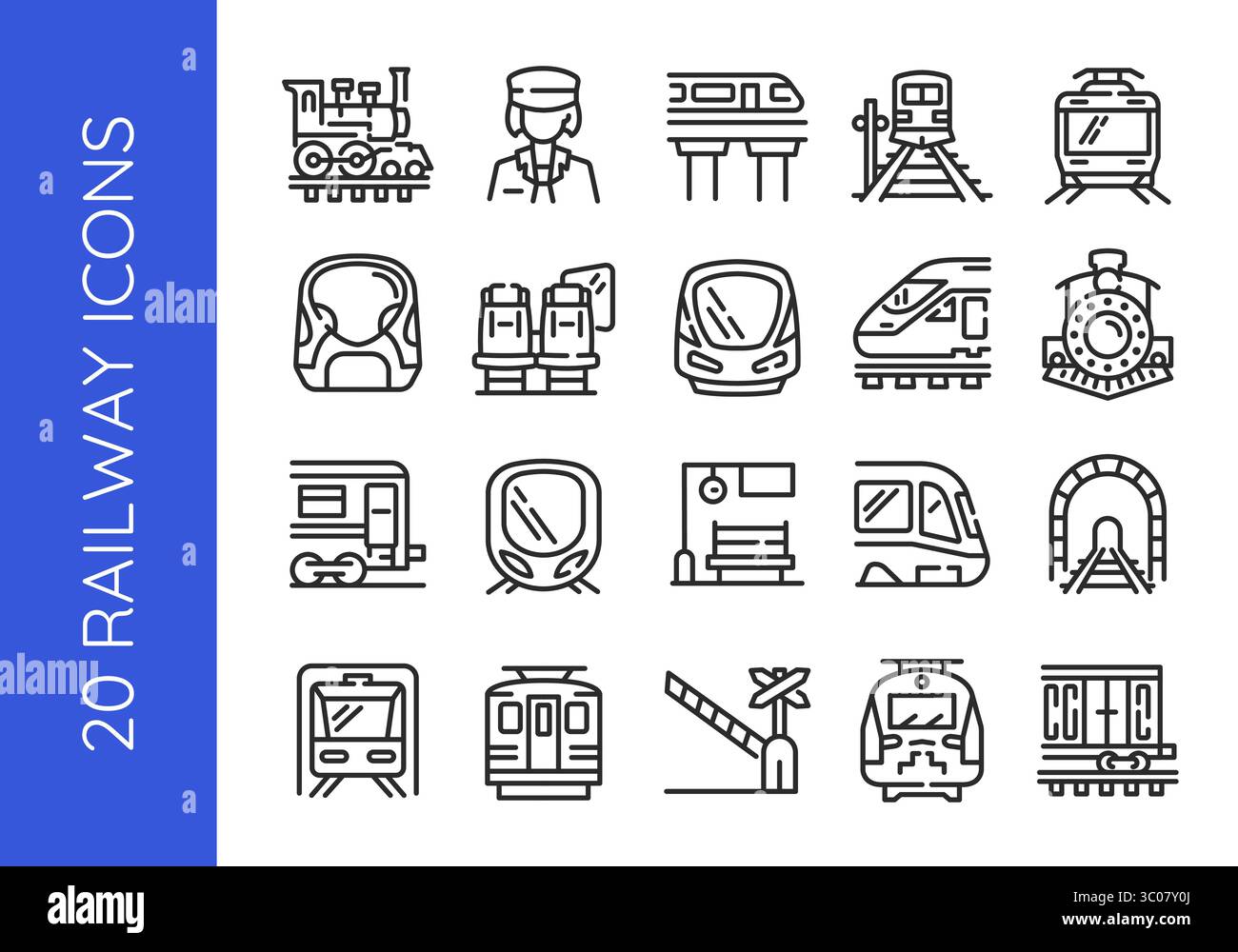 Access to railway track Stock Vector Images - Alamy