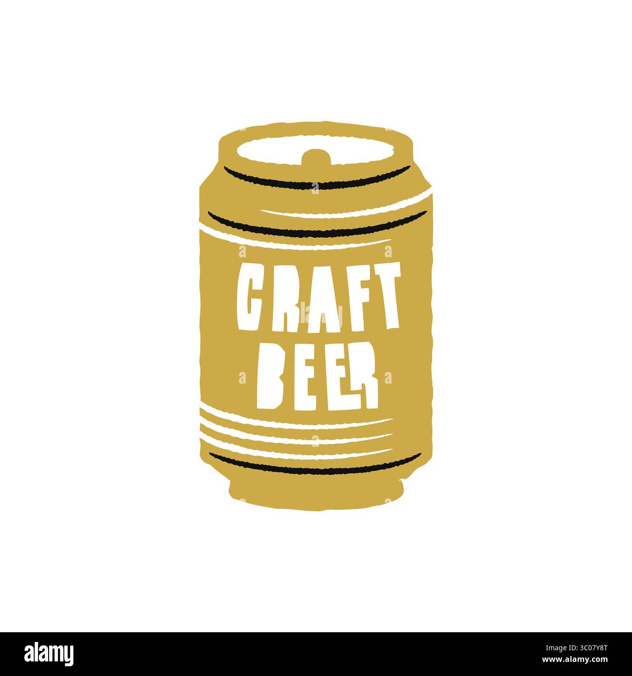 Craft Beer Can Logo Stock Vector Image & Art - Alamy