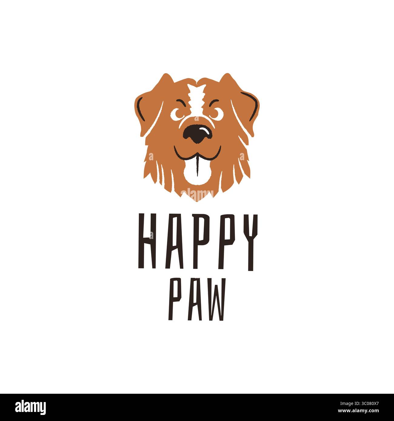 Happy Paw Logo Stock Vector Image & Art - Alamy