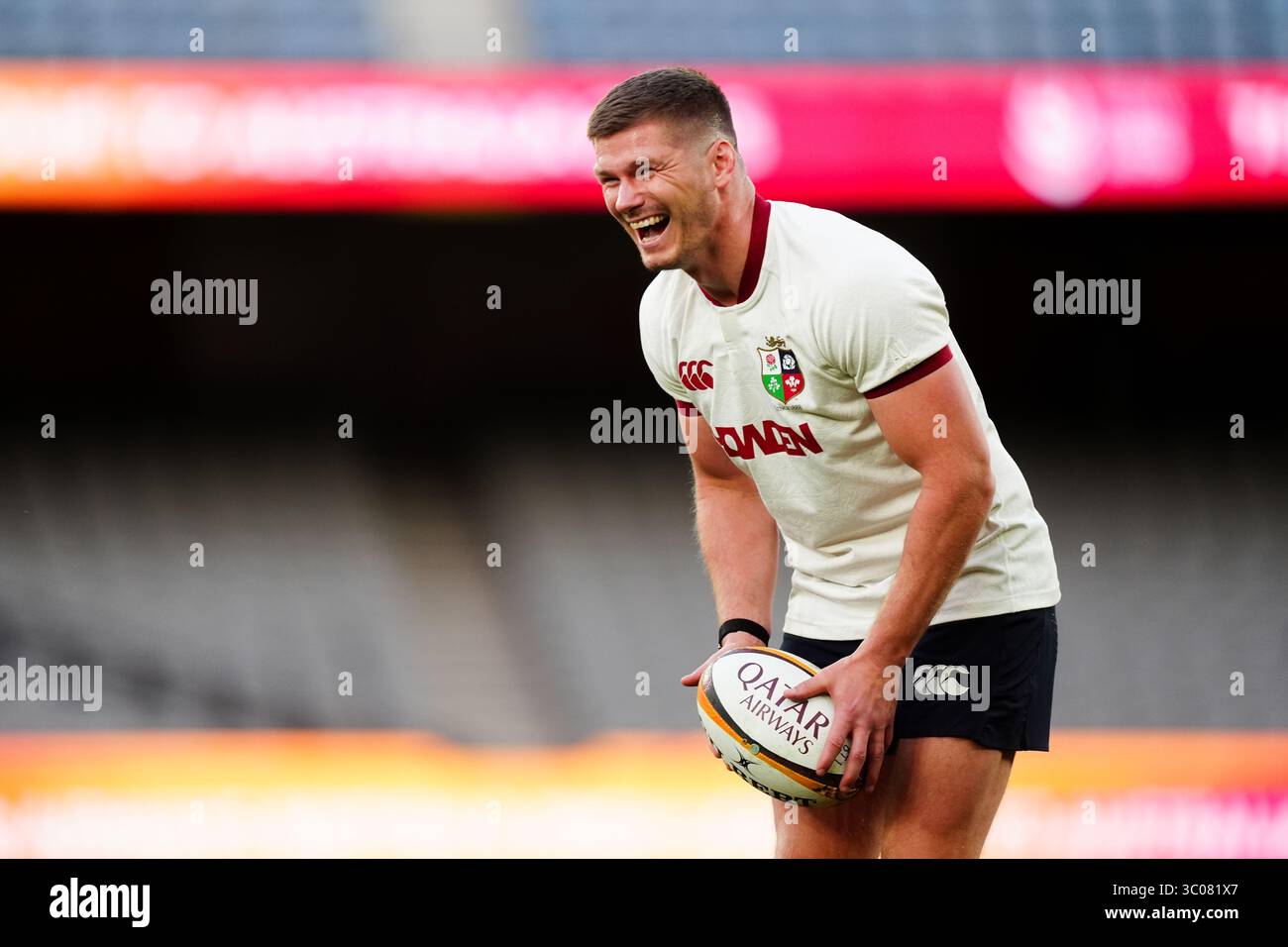 Owen Farrell during a British and Irish Lions kickers session at the Marvel Stadium, Melbourne ...