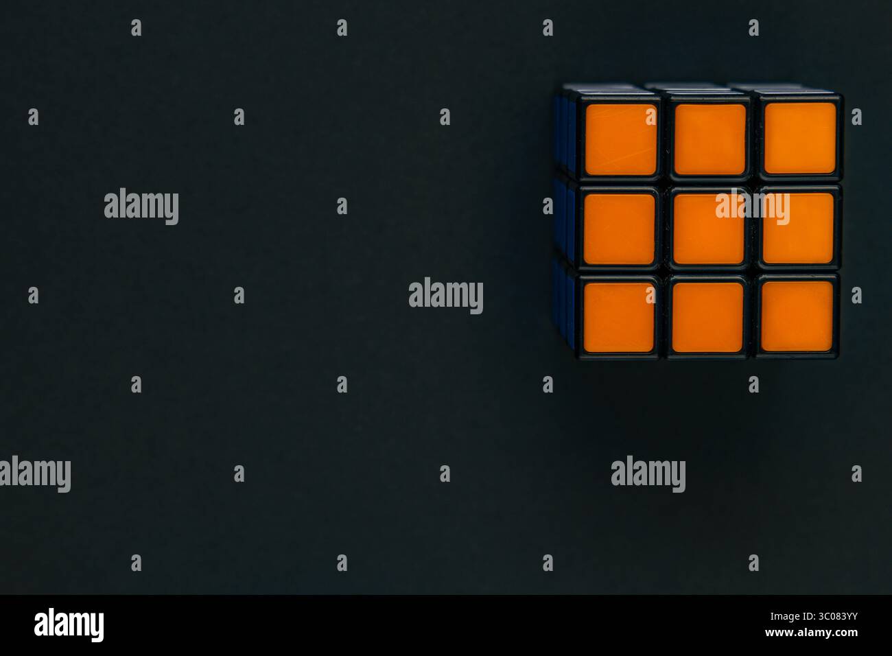 Colorful Rubik's Cube on a black background, gambling and arcade games ...