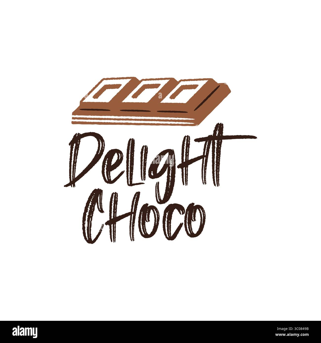 Delight Chocolate Logo Stock Vector Image & Art - Alamy