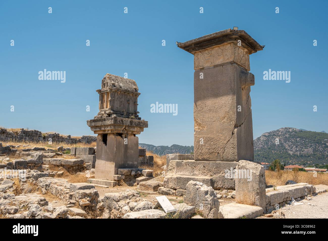 The ancient city of Xanthos, located in the Kas district of Antalya ...