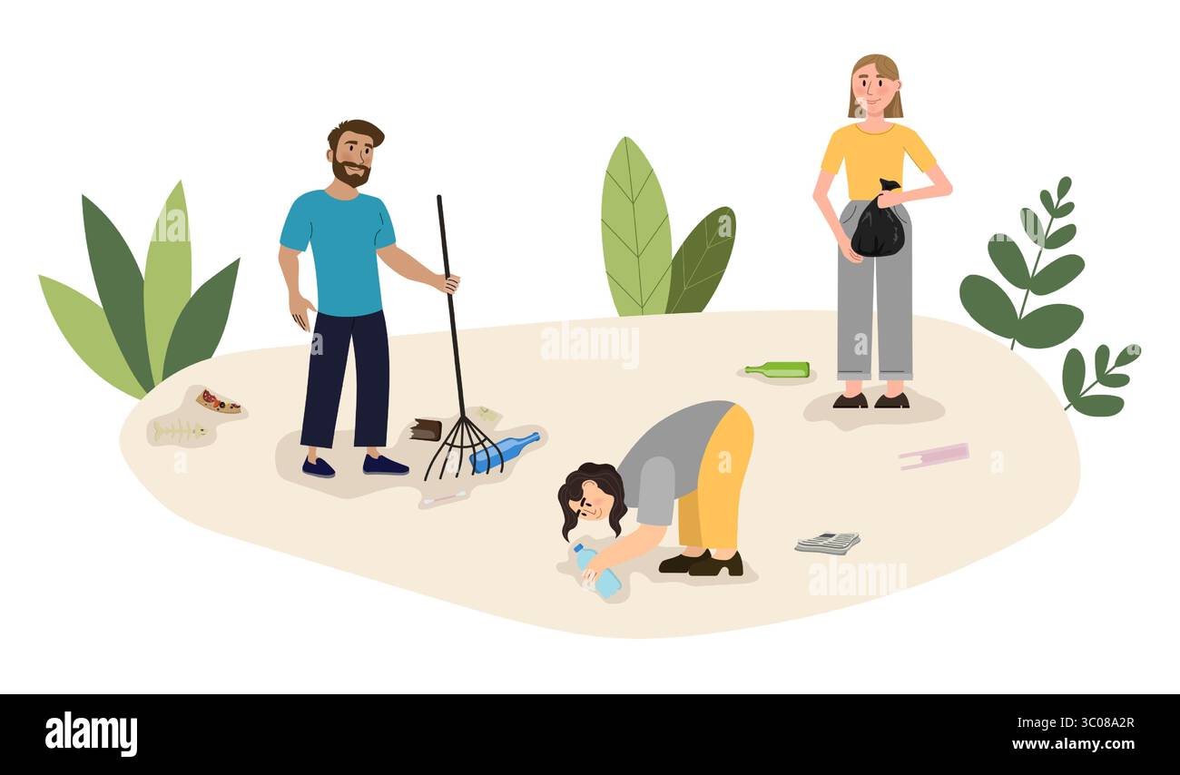 Clean cleaning up community Cut Out Stock Images & Pictures - Alamy