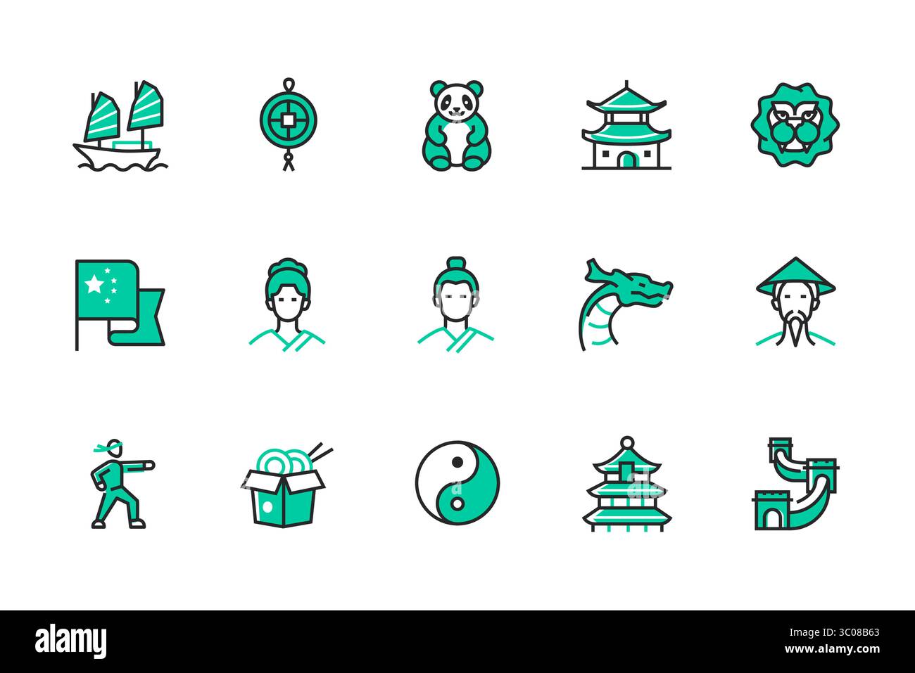 Green wall china Cut Out Stock Images & Pictures - Alamy