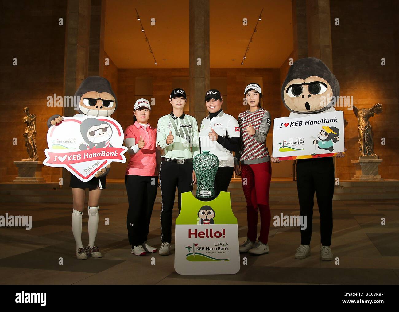 October 9, 2018 - Incheon, South Korea - A Four LPGA Players (Hataoka ...