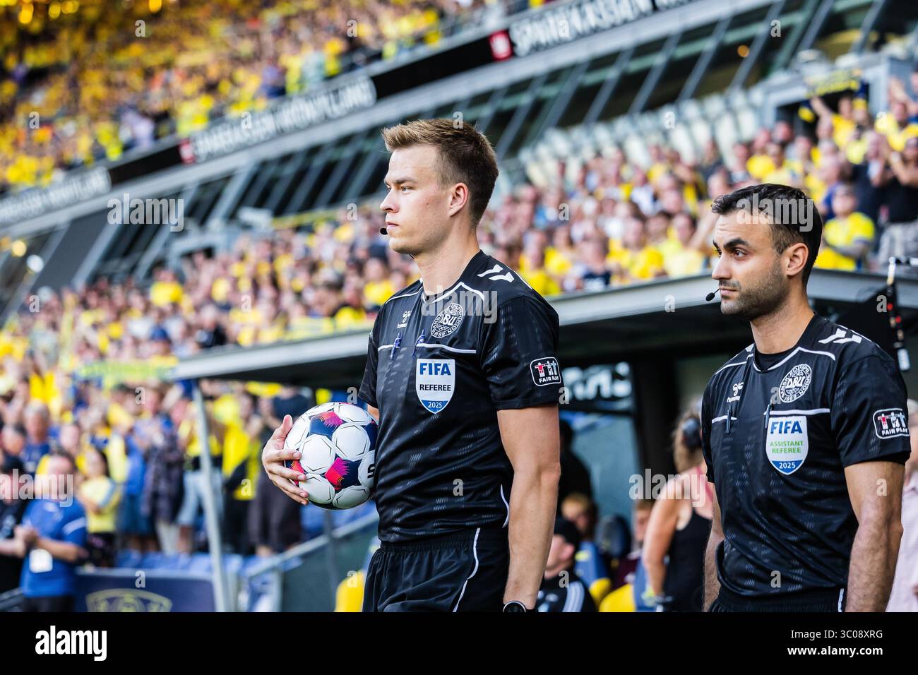 Brondby, Denmark. 20th, July 2025. Referee Jacob Karlsen seen during ...