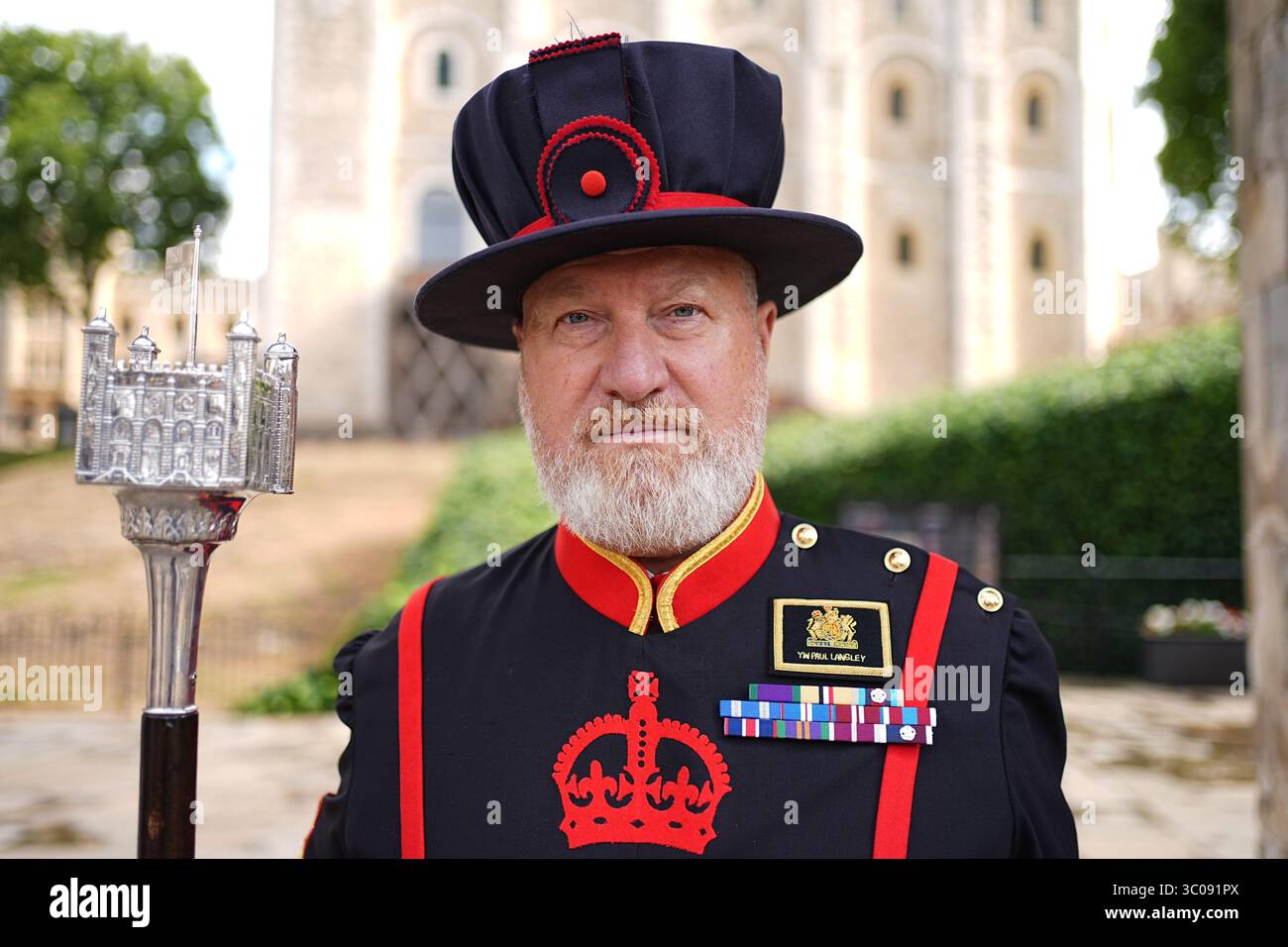 New Chief Yeoman Warder Paul Langley on his first day in post at the ...