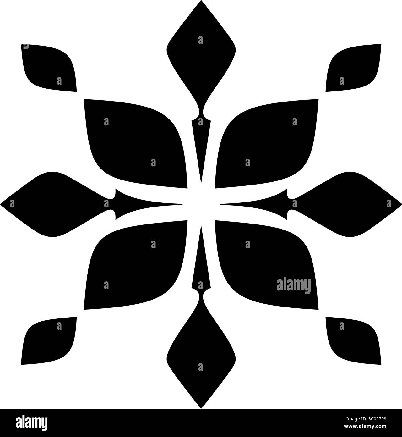 Geometric floral Stock Vector Images - Alamy