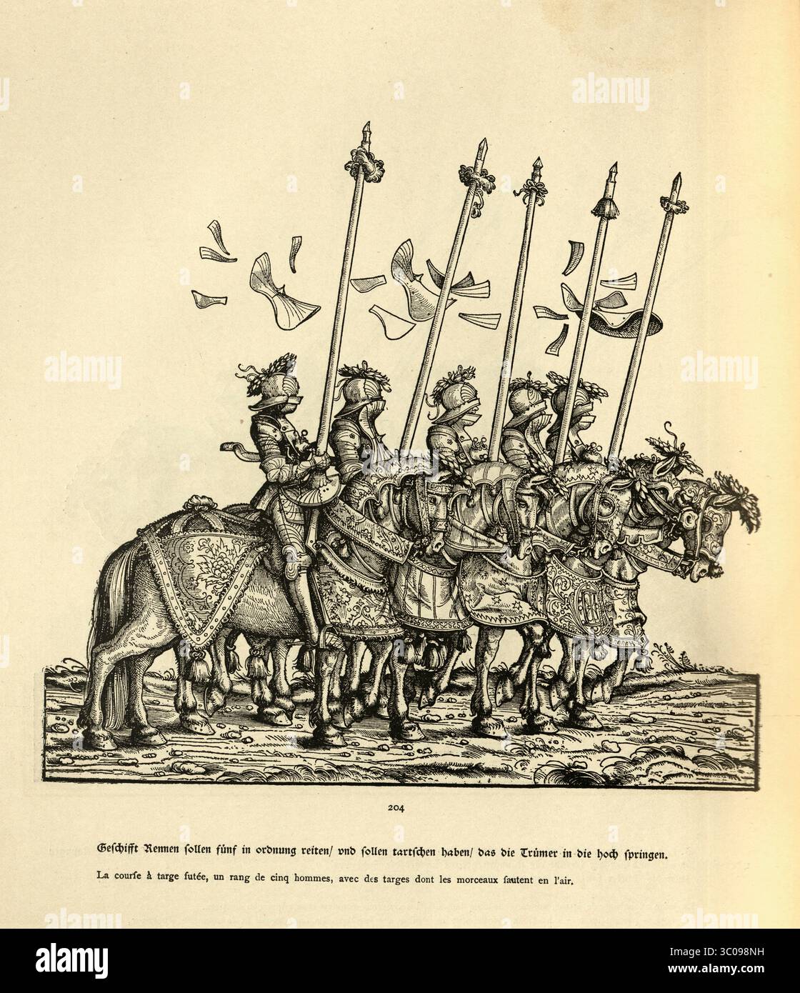 Knights tournament 16th century emperor maximilian hi-res stock ...