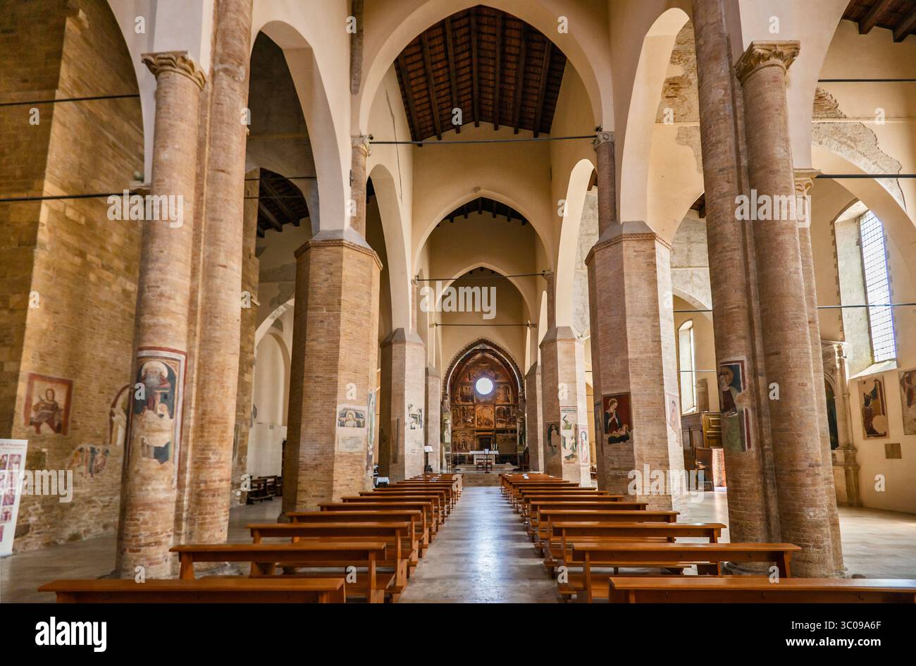 Interior of Assumption Cathedral aka Cathedral of Santa Maria Assunta ...