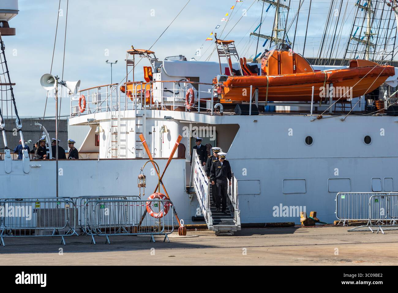 Aberdeen, Scotland, UK - July 19, 2025: Sail vessel BAP Union is a ...