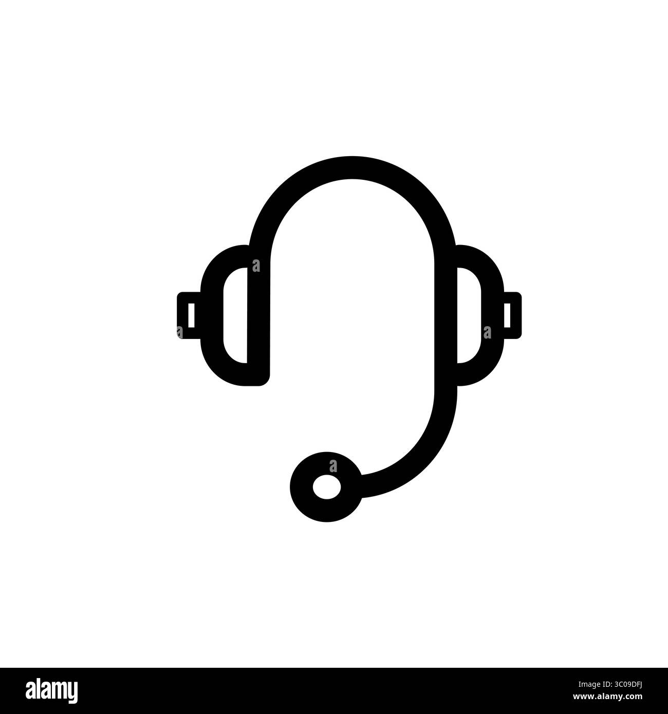 Icon User Interface Contact Us Vector Outline Style Stock Vector Image ...