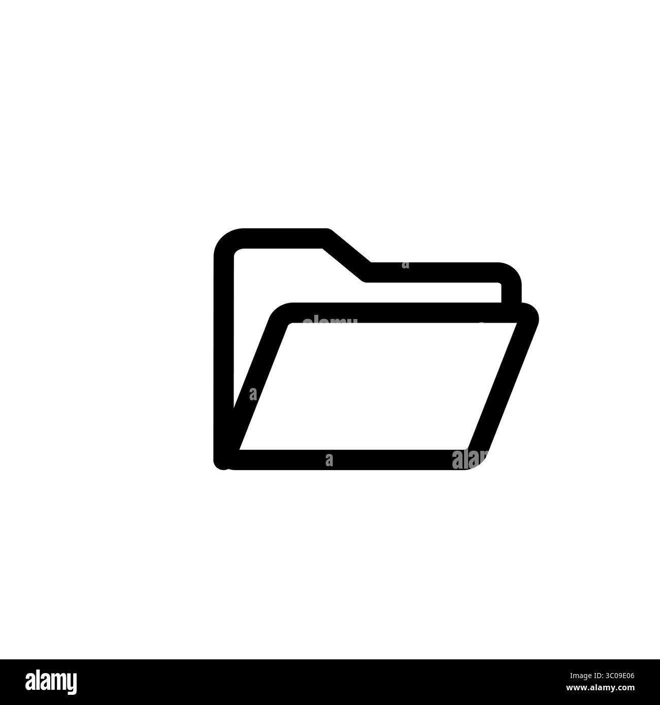 Icon User Interface Folder Vector Outline Style Stock Vector Image & Art - Alamy