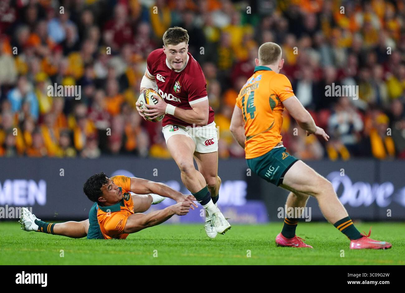 British and Irish Lions Tommy Freeman during the Qatar Airways Lions ...