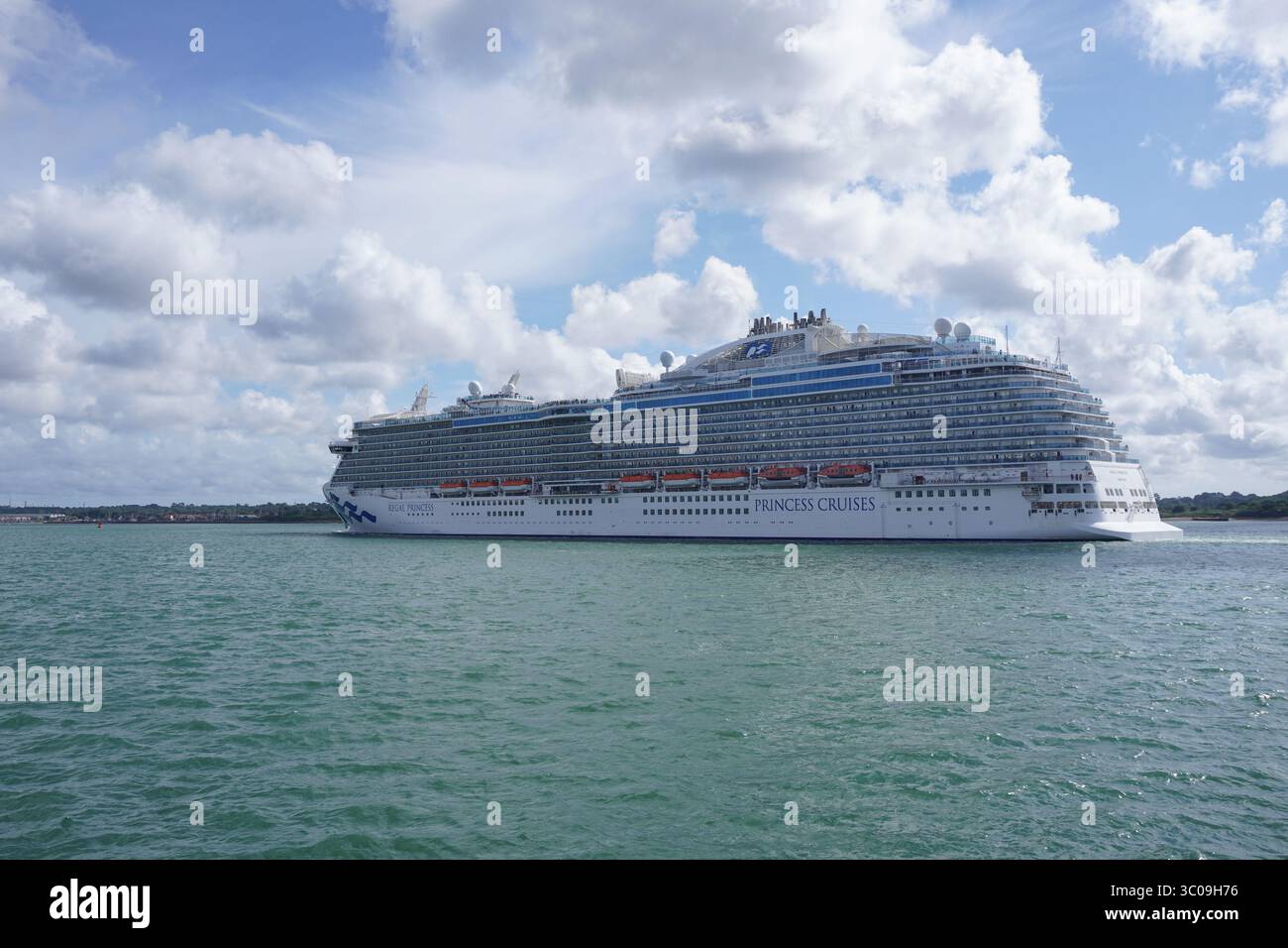 Cruise ship Regal Princess departing from port of Southampton UK 20 ...
