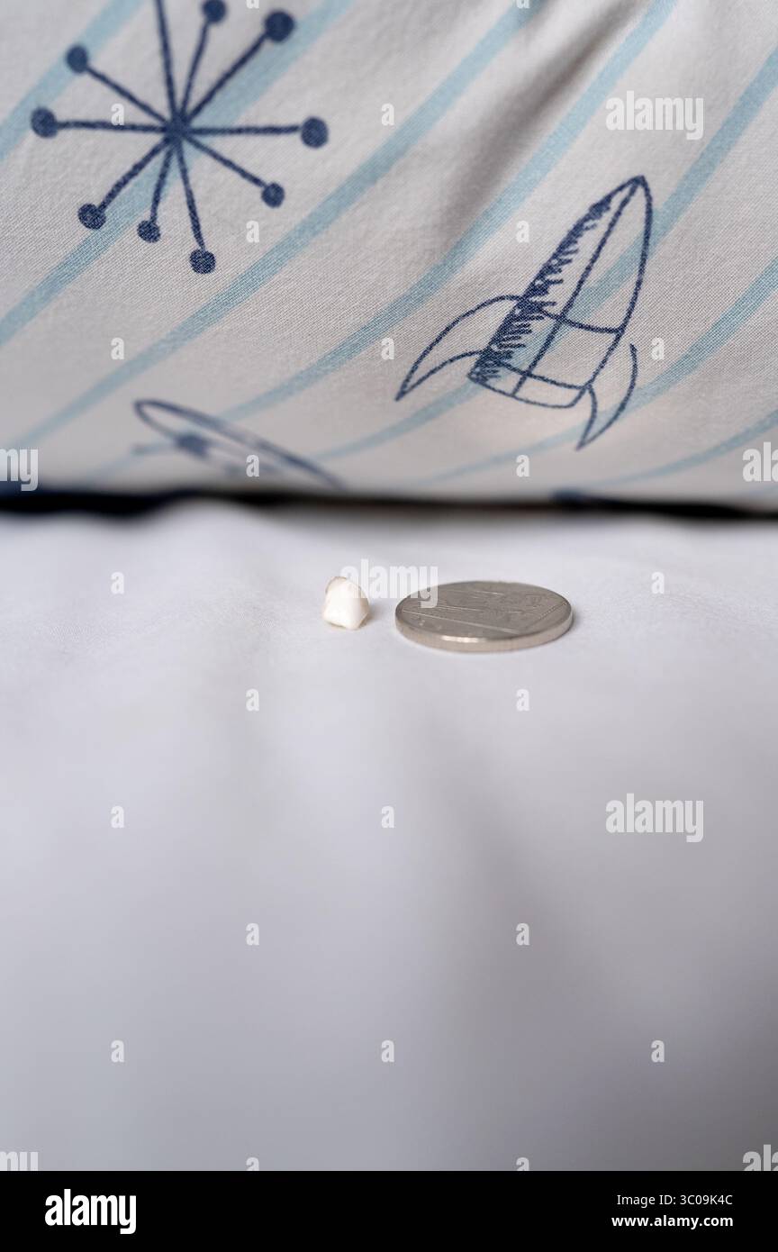 Cute kid lying on pillow hi-res stock photography and images - Alamy