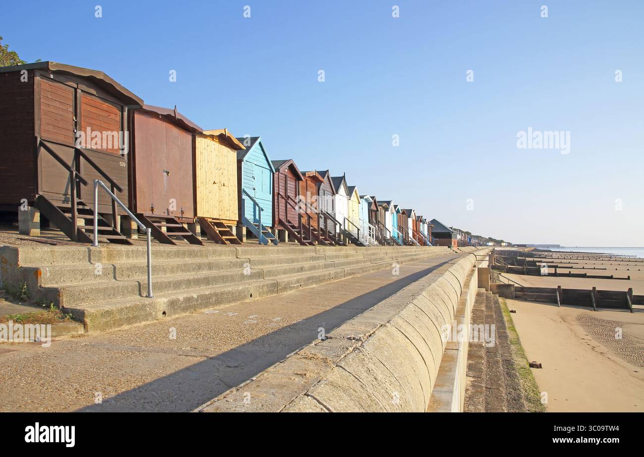 beach huts at frinton on sea on the essex coast Stock Photo - Alamy