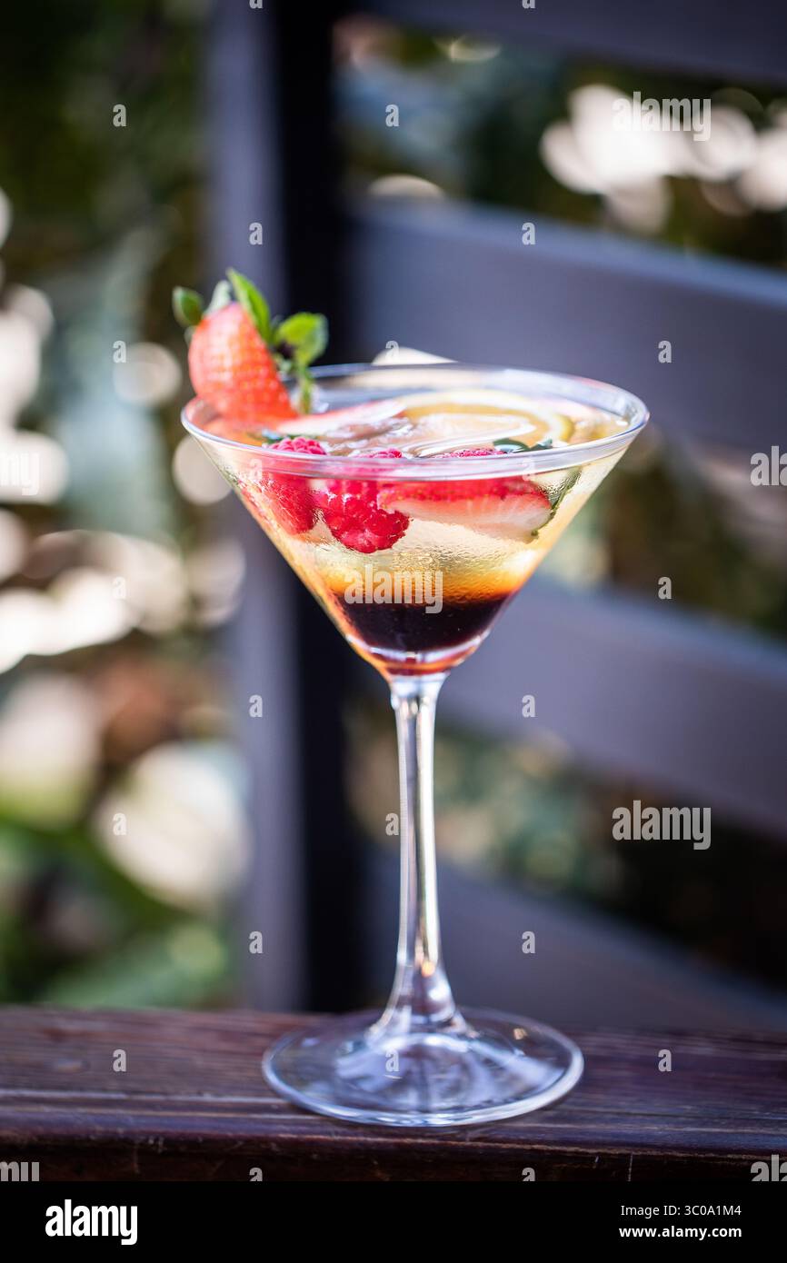 Martini fresh fruit cocktail hi-res stock photography and images - Alamy