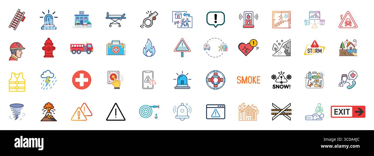 Flood alert icons hi-res stock photography and images - Alamy