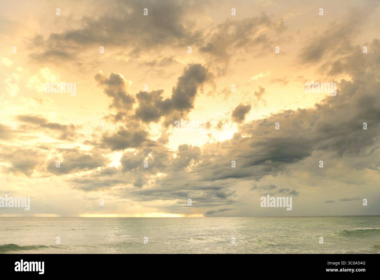 Beautiful beach sunset cloudy sky Anna Maria Island Stock Photo - Alamy