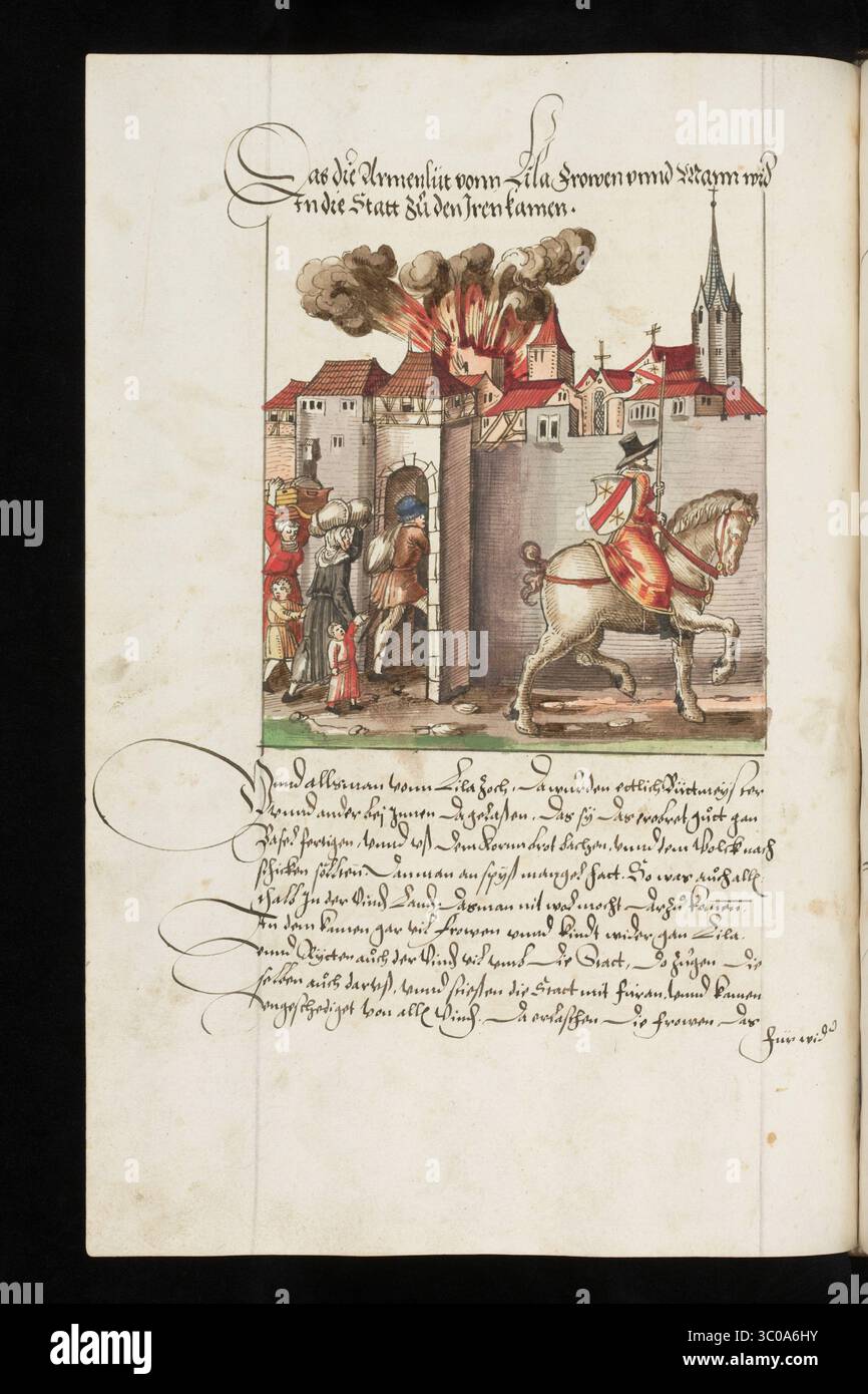 A scene from the Burgundian Wars (1474-1477) a series of conflicts in ...