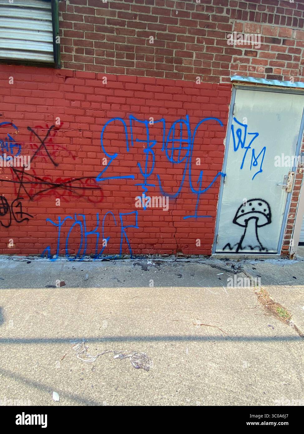 Crips gang graffiti and markings in Detroit, Michigan, USA (ScoreGang ...