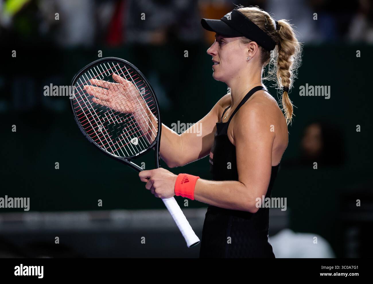 October 24, 2018 - SINGAPORE - Angelique Kerber of Germany in action ...